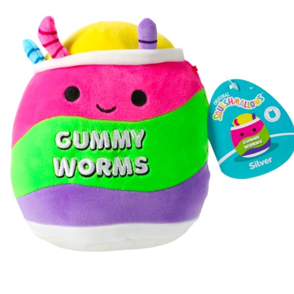 Squishmallows | Toys | Silver The Gummy Worms Squishmallows | Poshmark
